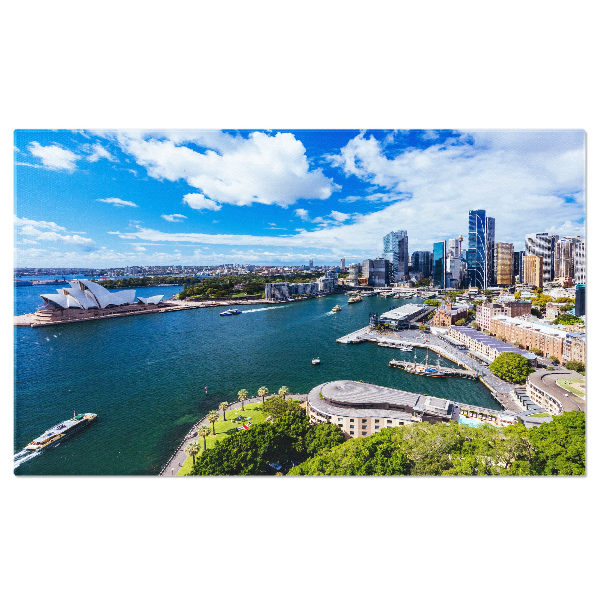 Tablou Canvas Silueta Sydney de pe Podul Harbour in Australia, Sydney ...