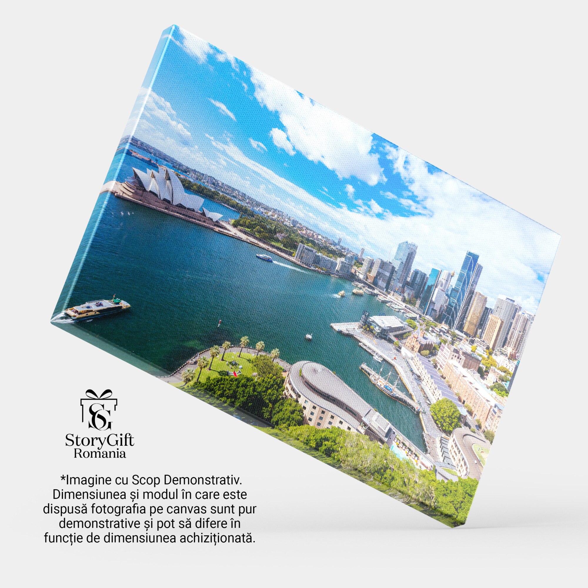 Tablou Canvas Silueta Sydney de pe Podul Harbour in Australia, Sydney ...