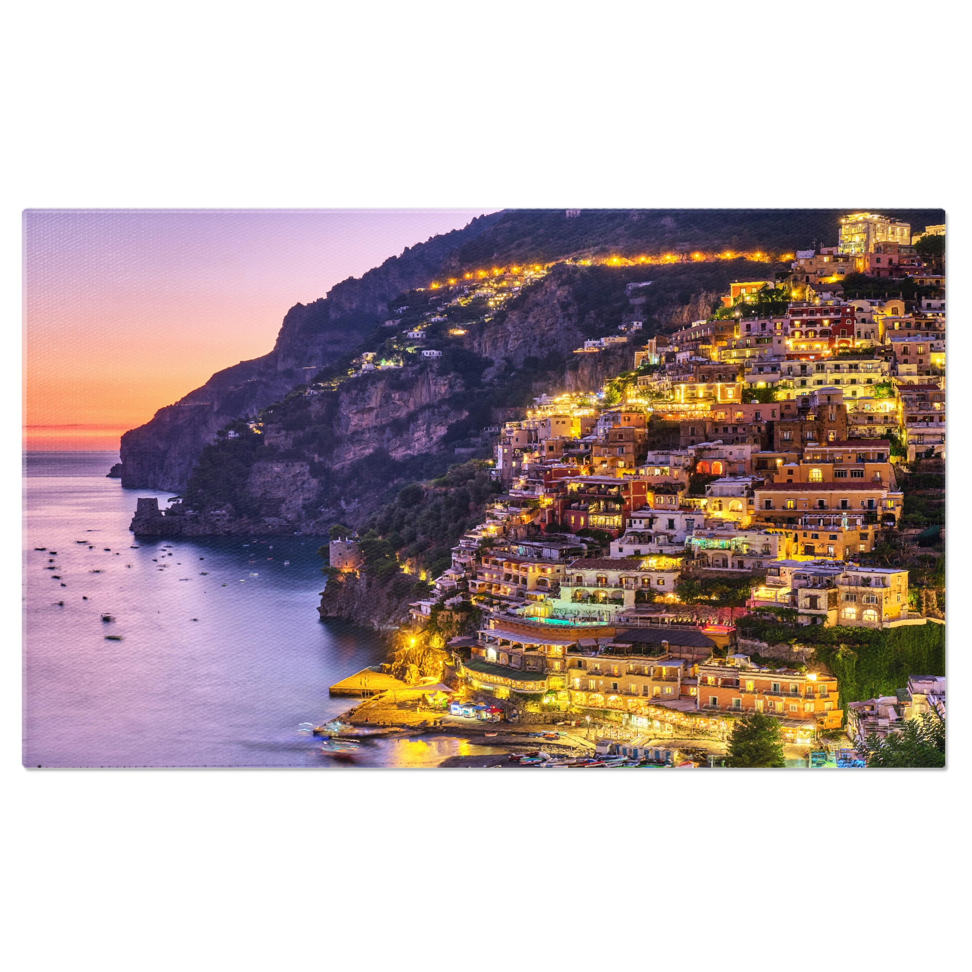 Tablou Canvas Satul faimos Positano, peisaj urban, coasta, Amalfi ...