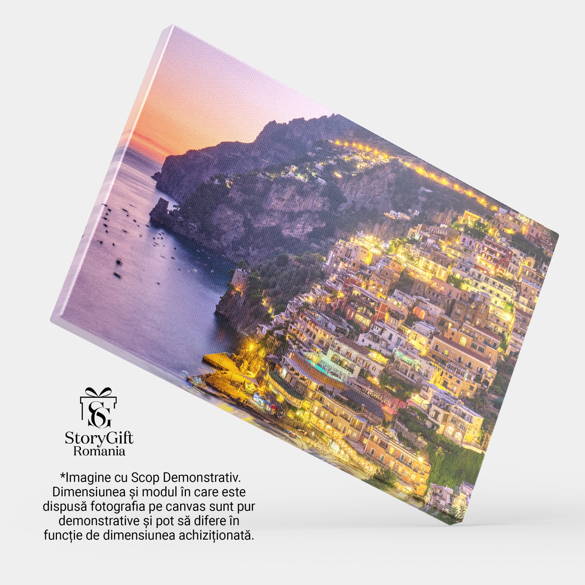Tablou Canvas Satul faimos Positano, peisaj urban, coasta, Amalfi ...
