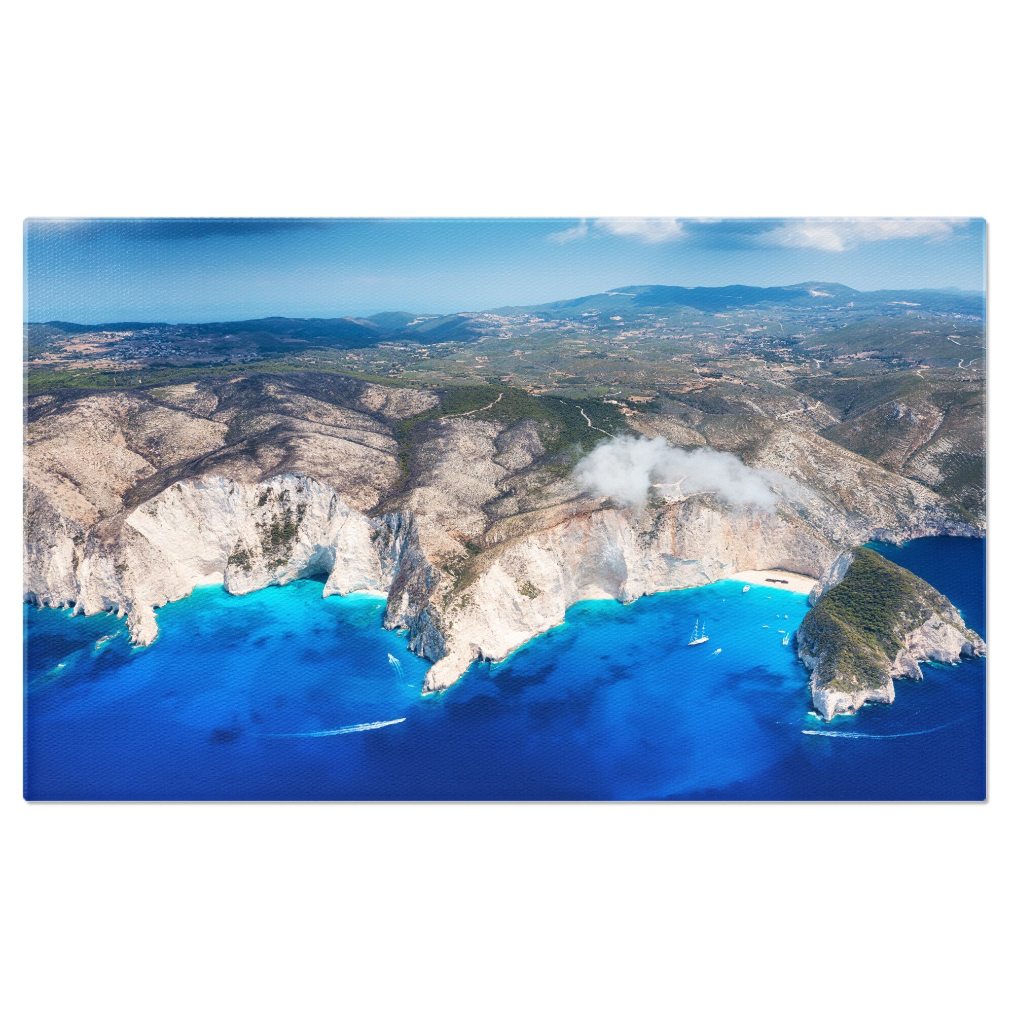 Tablou Canvas Vedere a Plajei Navagio, Zakynthos, Grecia, calatorie ...