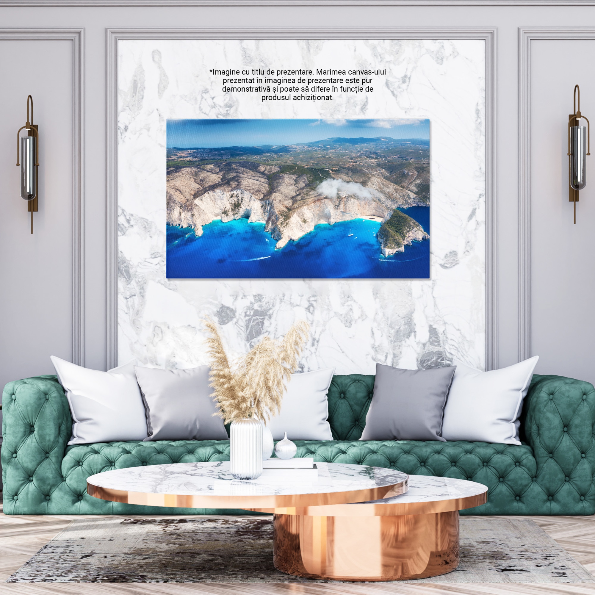 Tablou Canvas Vedere a Plajei Navagio, Zakynthos, Grecia, calatorie ...