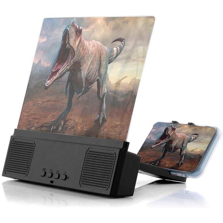 Amplificator imagine telefon, cu difuzor Bluetooth 5.0, Dual Speaker ...