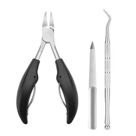 Set Cleste Profesional Pedichiura si Manichiura, Yefound®, 3 buc, Pentru Unghiile Incarnate Sau ...