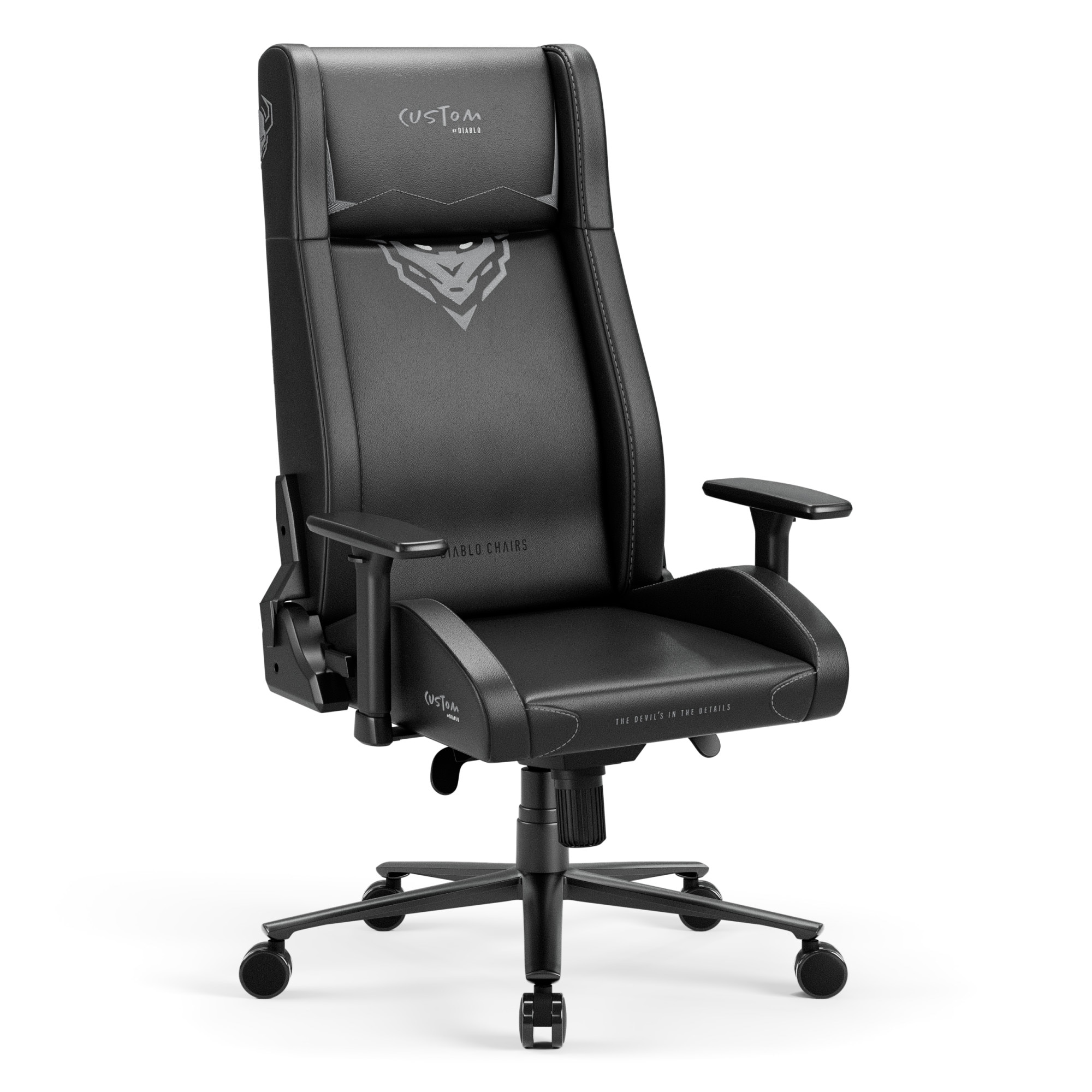 Scaun de gaming, Diablo Chairs, X-Custom, Normal Size, Negru, 121, 5 ...