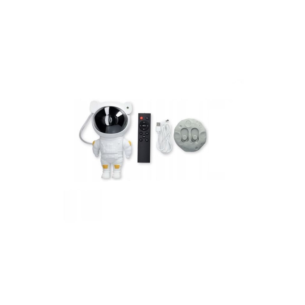 Proiector Stele Led, Astronaut, Plastic/Policarbonat/PVC, Alb/Galben ...