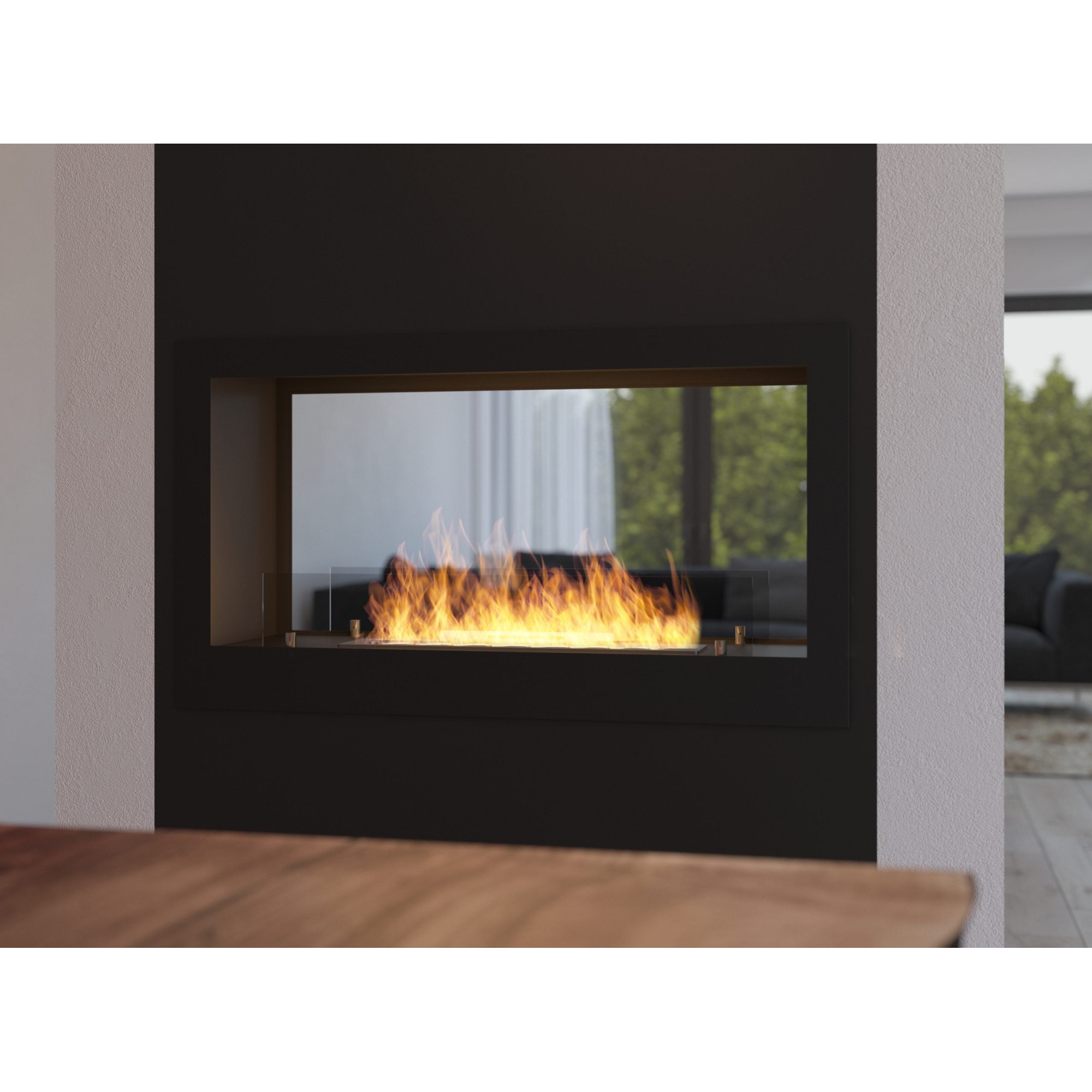 Semineu bioetanol Infire 2 Side 900 - eMAG.ro