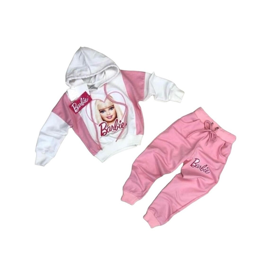 Trening Barbie roz pentru fetite compus din doua piese, marimea 128 cm ...