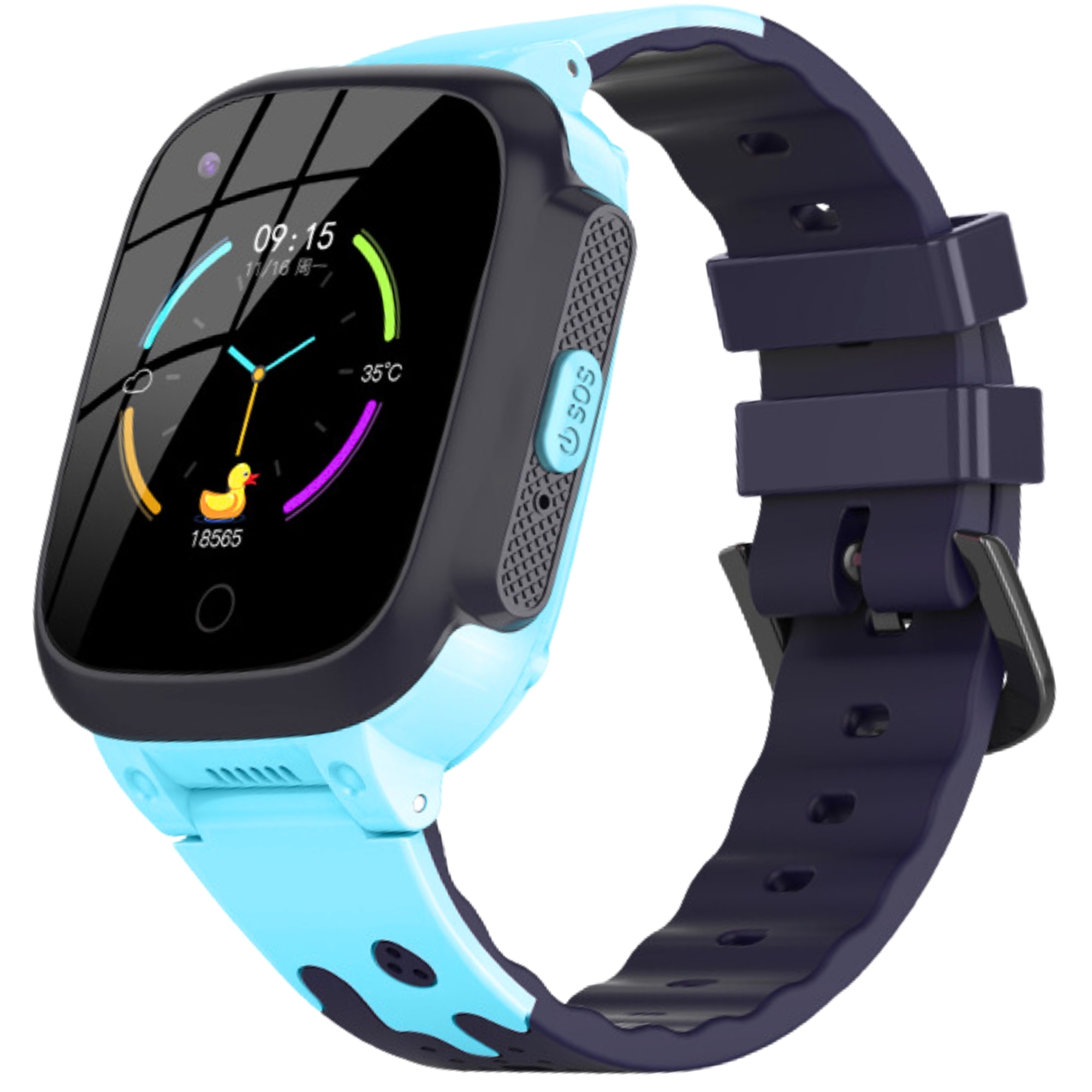 Ceas Smartwatch Copii, TechGS®, 4G, cu GPS/WIFI, KidLife, Monitorizare ...