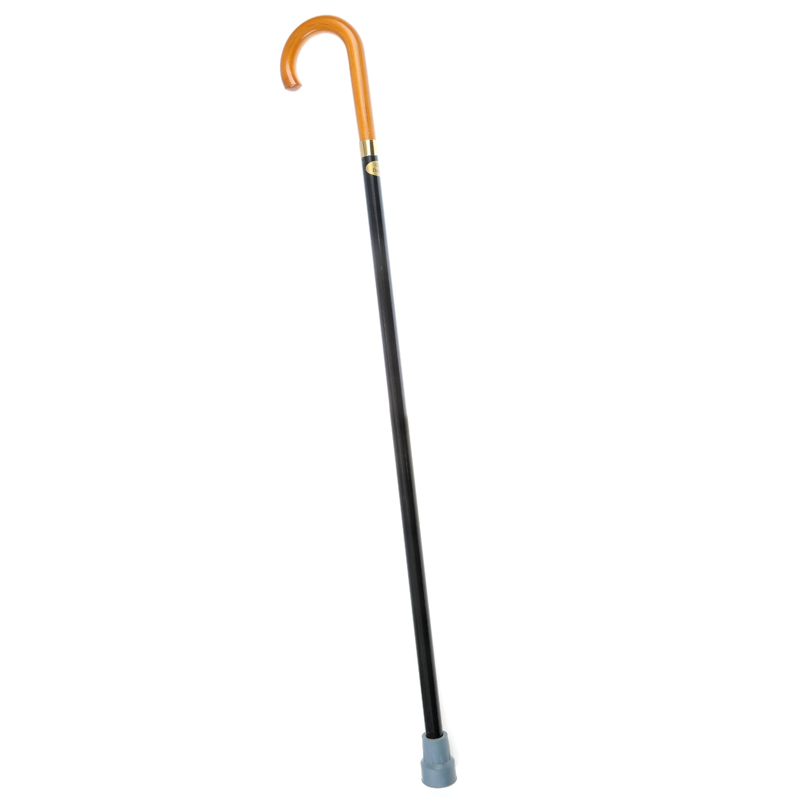 Baston Cane De Luxe pentru mers, negru, lemn, aluminiu eloxat ...