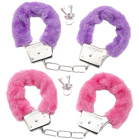 Catuse metalice cu blanita, Yefound®, 2 buc, cu cheita, Roz/violet ...