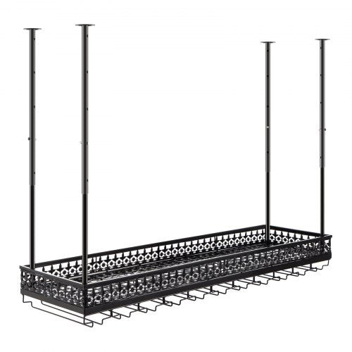Raft suspendat, dimensiuni 119 x 33 cm, culoare neagra, montare pe ...