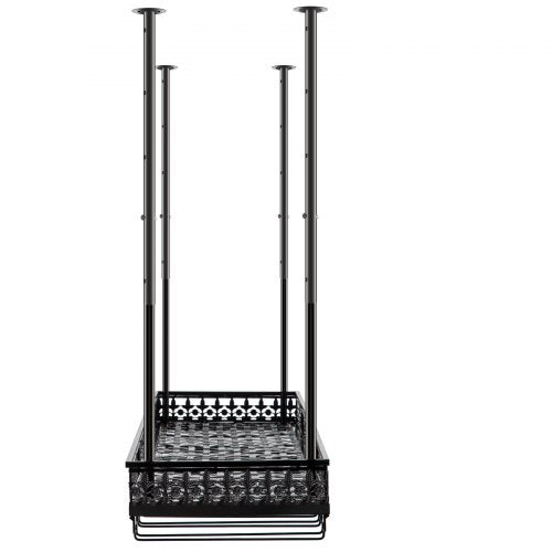 Raft suspendat, dimensiuni 119 x 33 cm, culoare neagra, montare pe ...