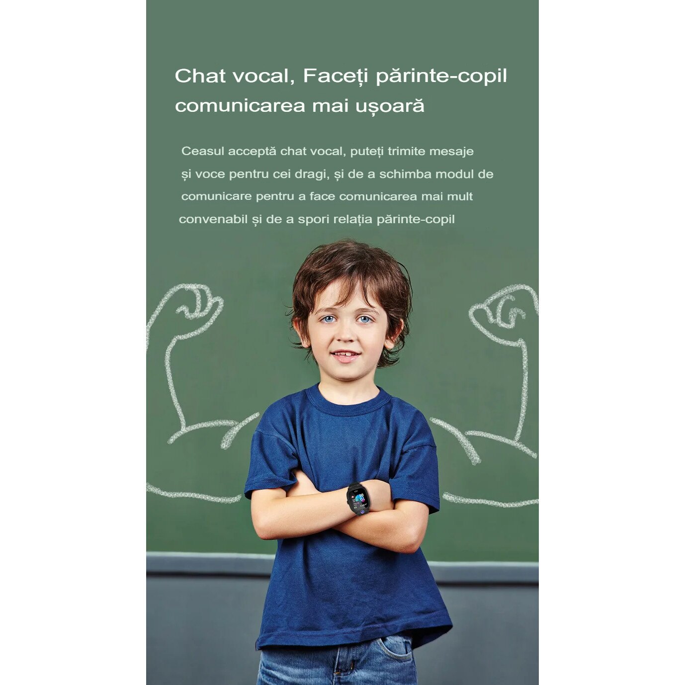 Ceas smartwatch copii, GPS, Y31, 4G, waterproof, negru - eMAG.ro