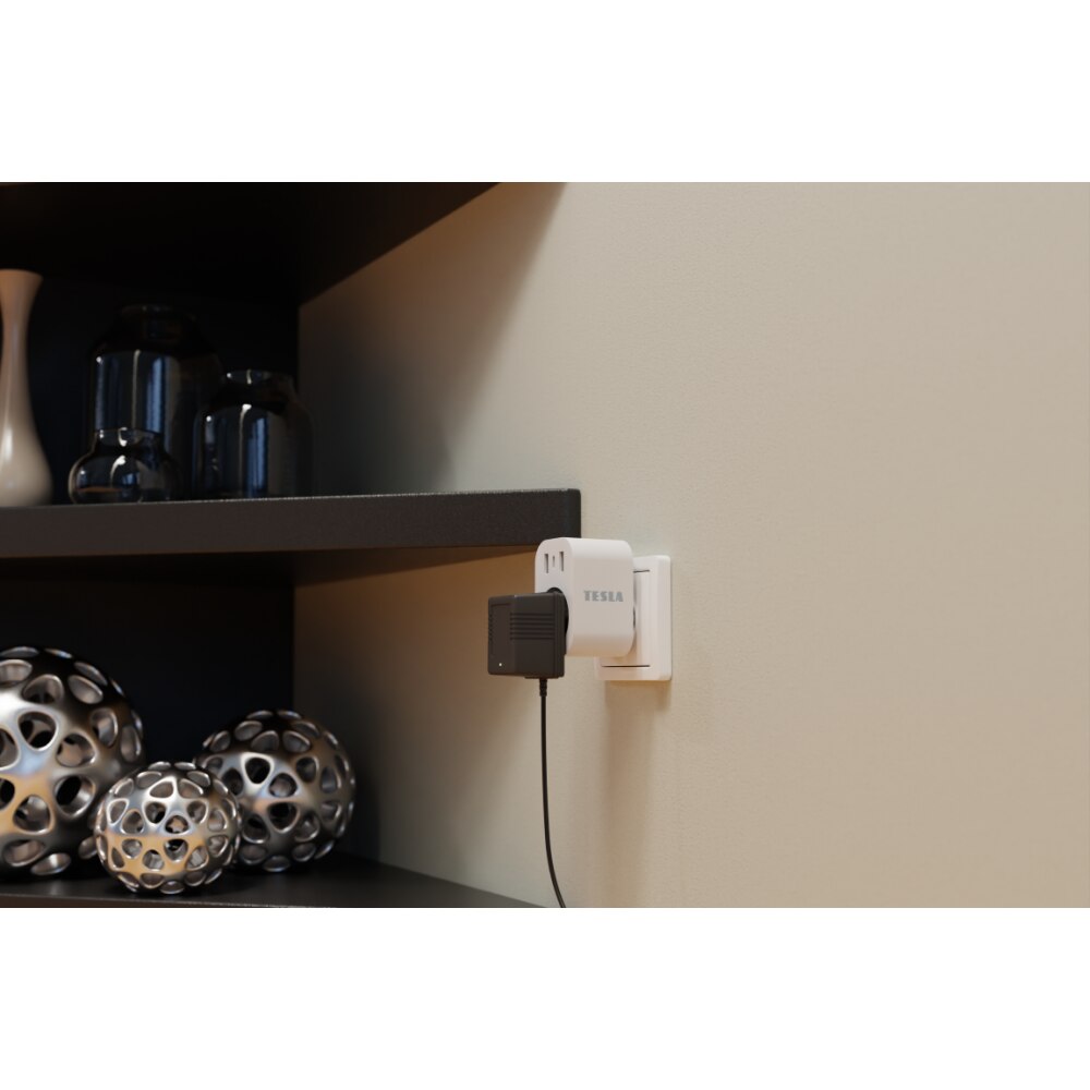 Priza inteligenta Tesla cu 3 iesiri USB (2 USB-A, 1 USB-C) - eMAG.ro