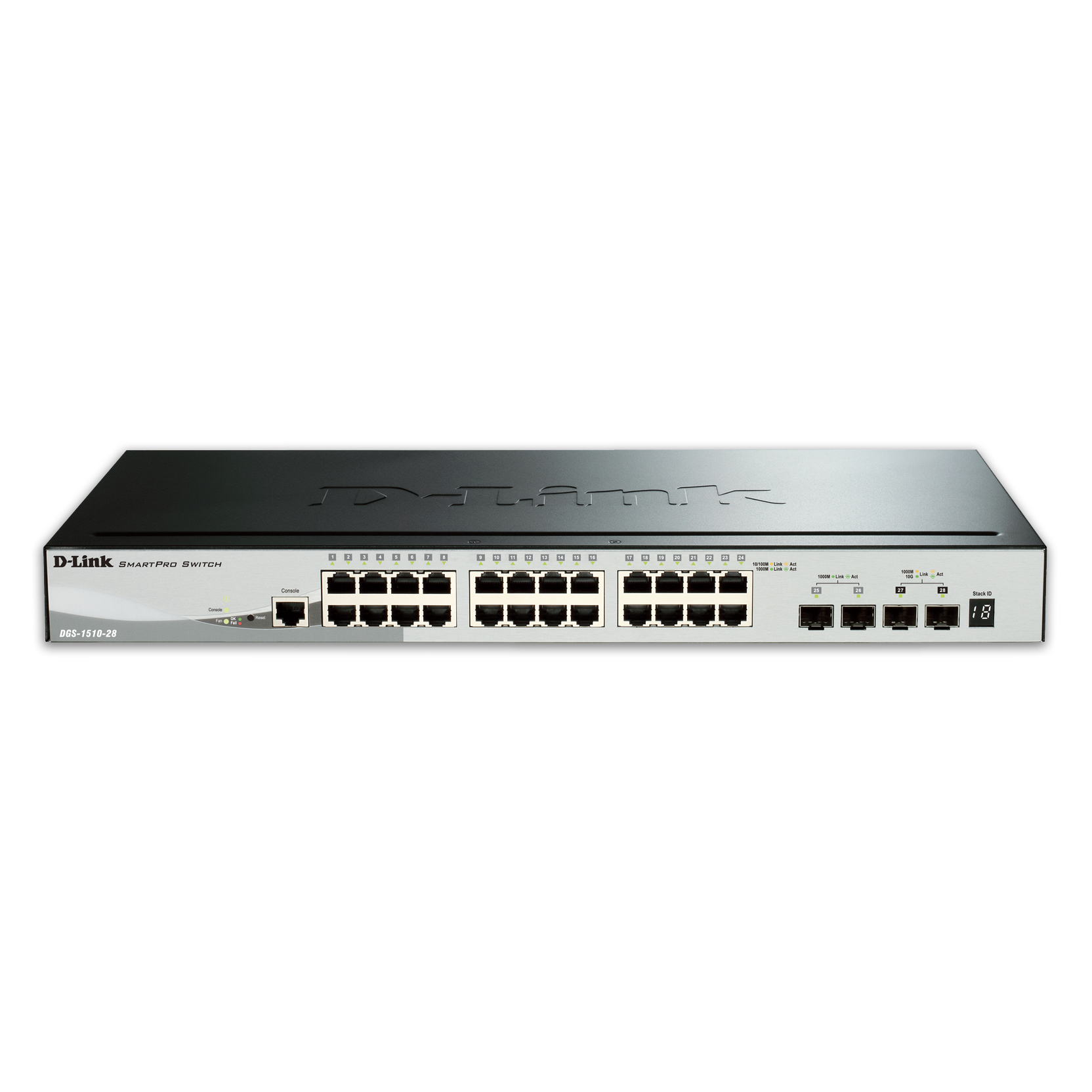 D-Link DGS-1510-28P Switch, 24x10/100/1000Mbps, 2xSFP, 2xSFP+ - eMAG.hu