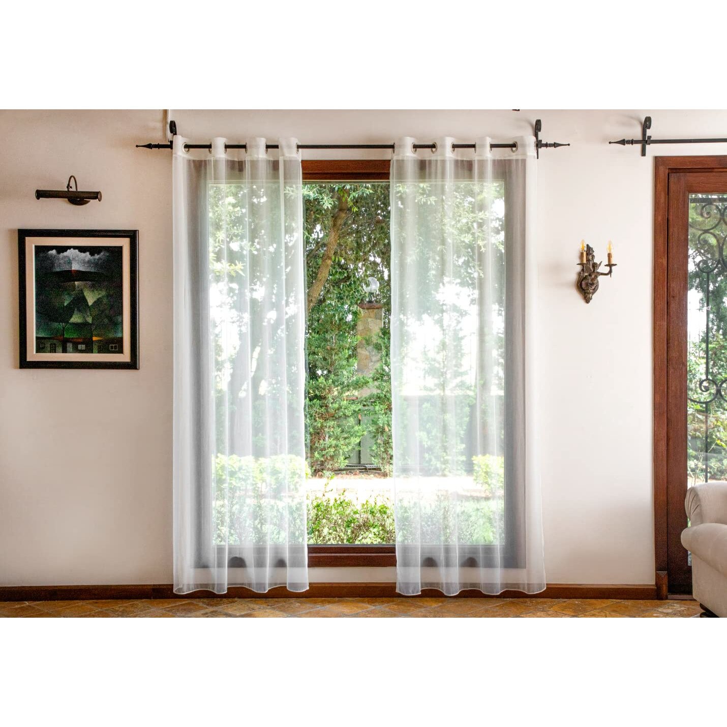 Set 2 perdele, English Home, Voal, 55 x 108Inch, Transparent - eMAG.ro