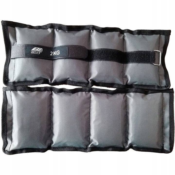 Set 2 greutati glezne, EB FIT, 2x2KG, Gri - eMAG.ro