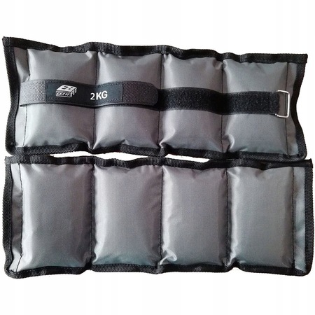 Set 2 greutati glezne, EB FIT, 2x2KG, Gri - eMAG.ro