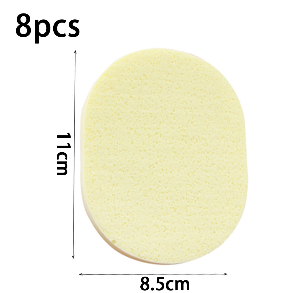 Set 8 bureti exfolianti pentru fata, Burete de mare, Galben - eMAG.ro