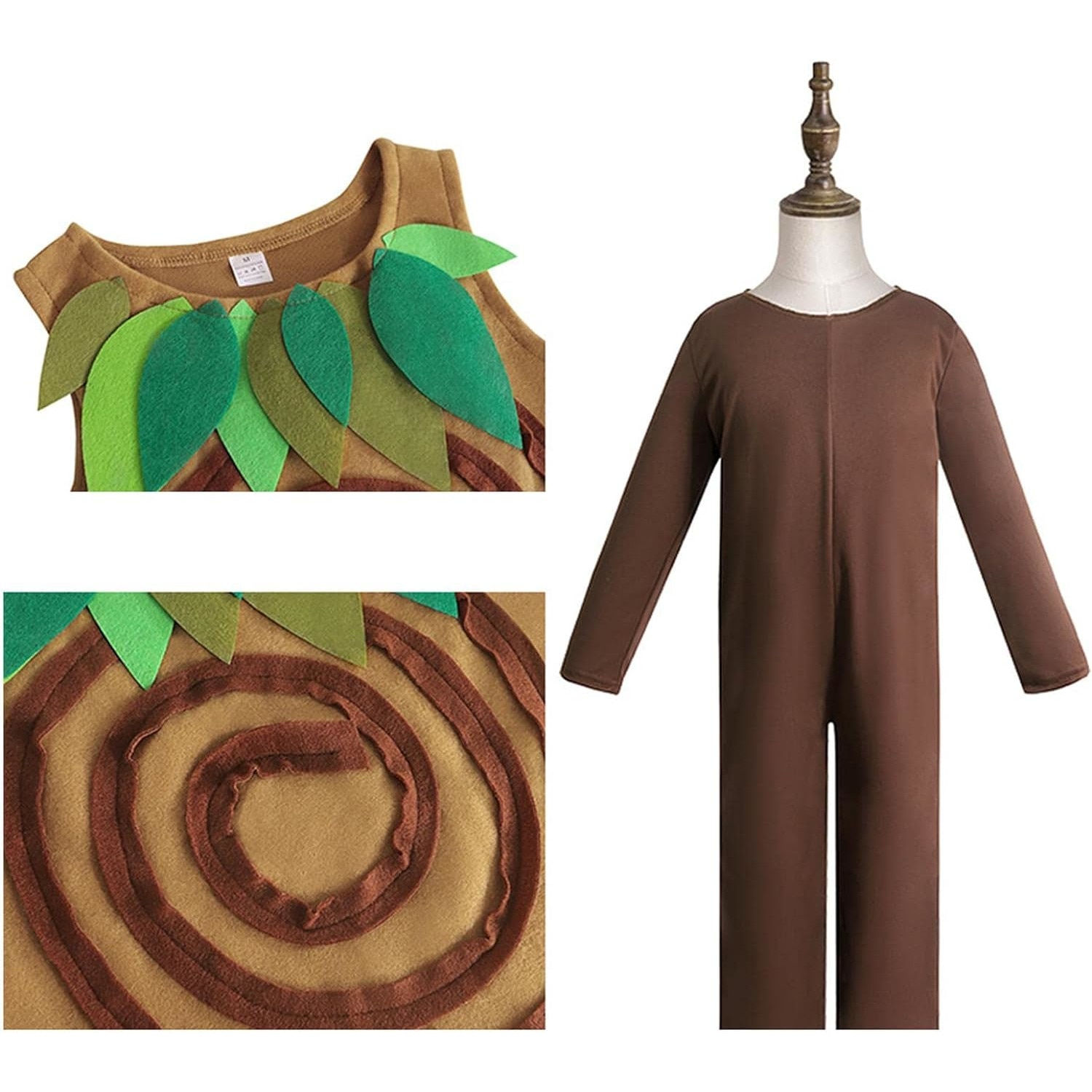 Costum serbare copii Copac, maro, 3-4 ani - eMAG.ro