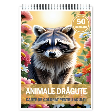 Carte de colorat pentru relaxare si antistres, 50 de ilustratii ...