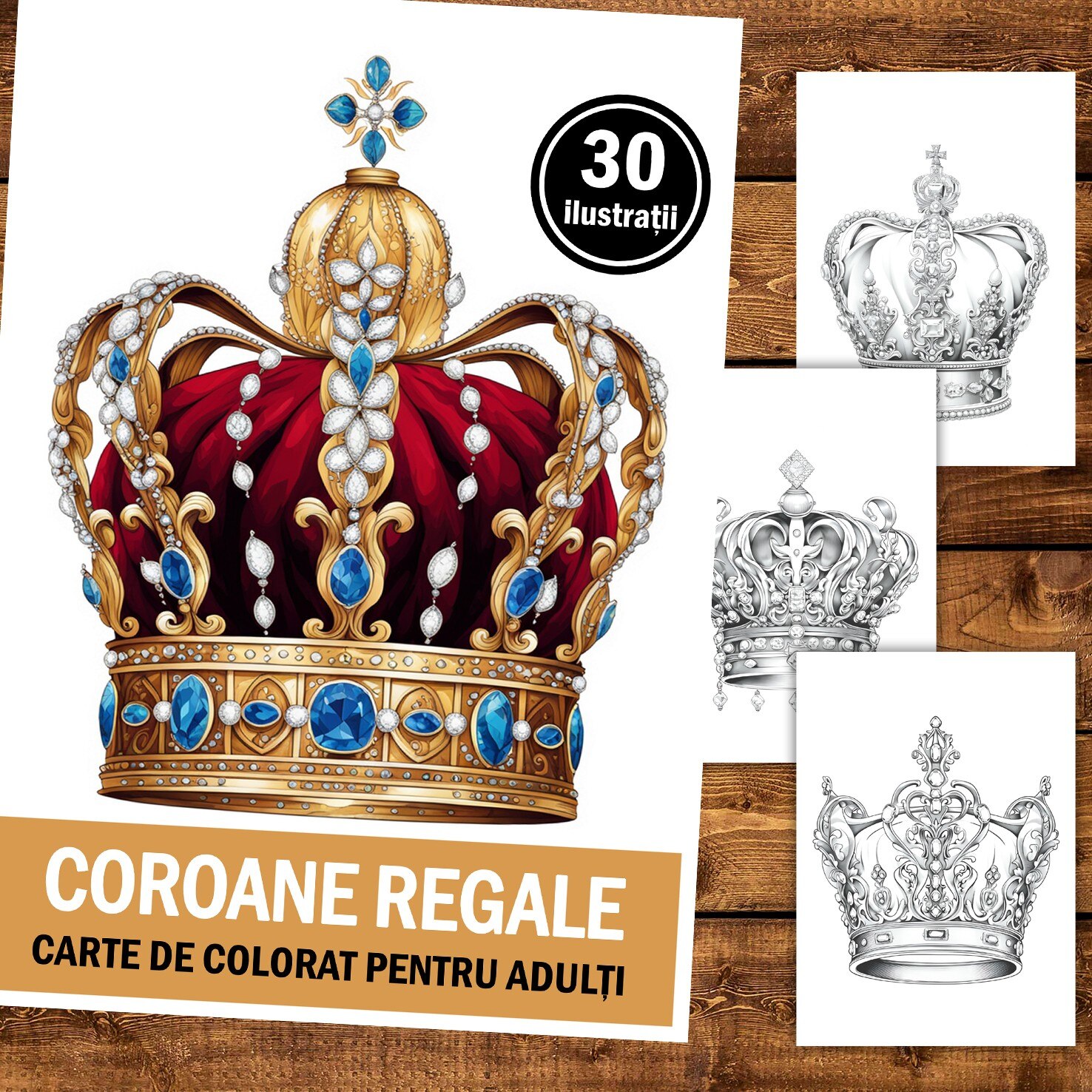 Carte de colorat pentru relaxare si antistres, 30 de ilustratii ...