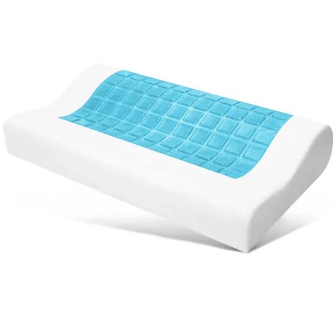 Perna Ortopedica Pentru Dormit Lemaro®, din Spuma cu Memorie, Gel de ...