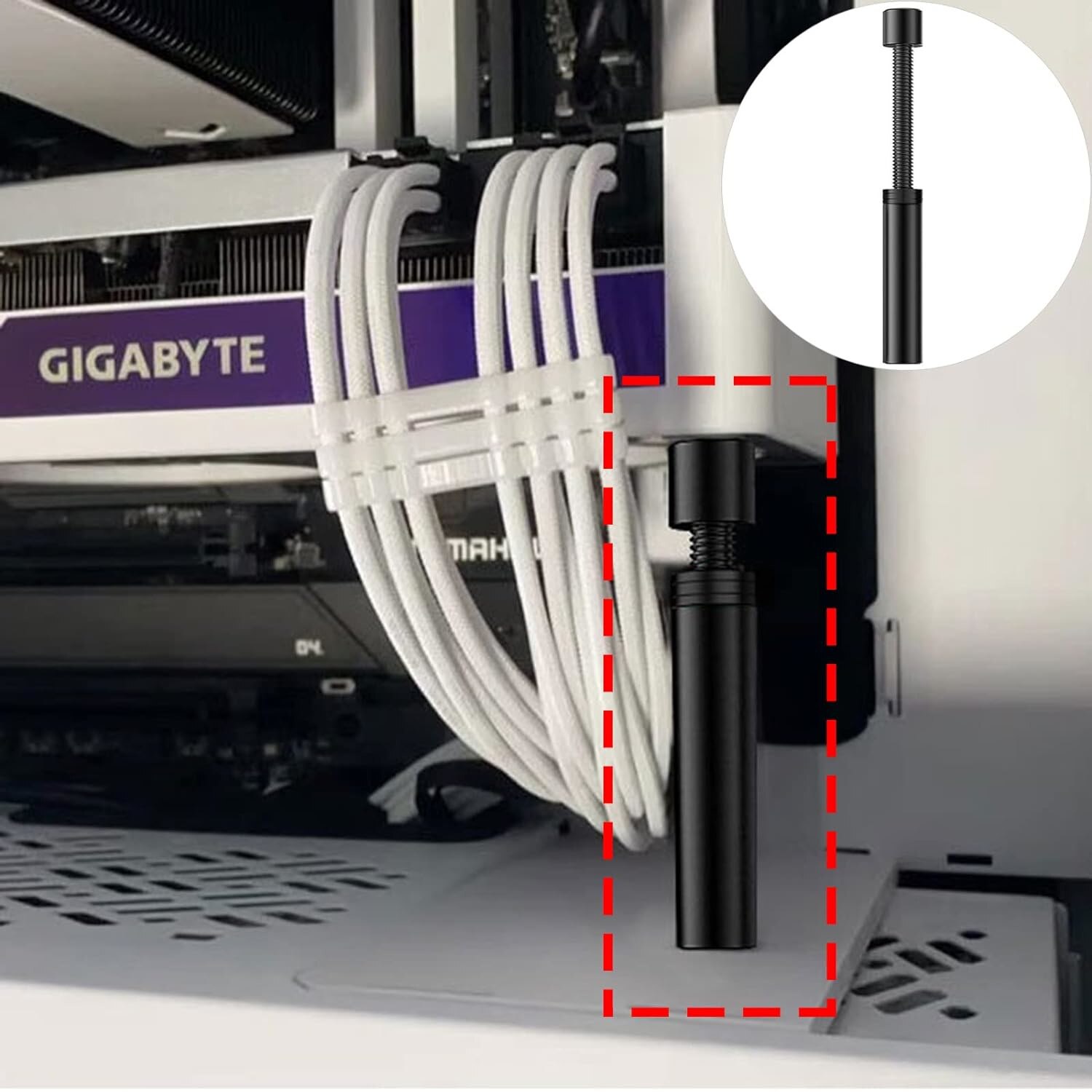 Suport stand placa video, JENUOS®, 49-80mm, extensibil, pentru GPU ...