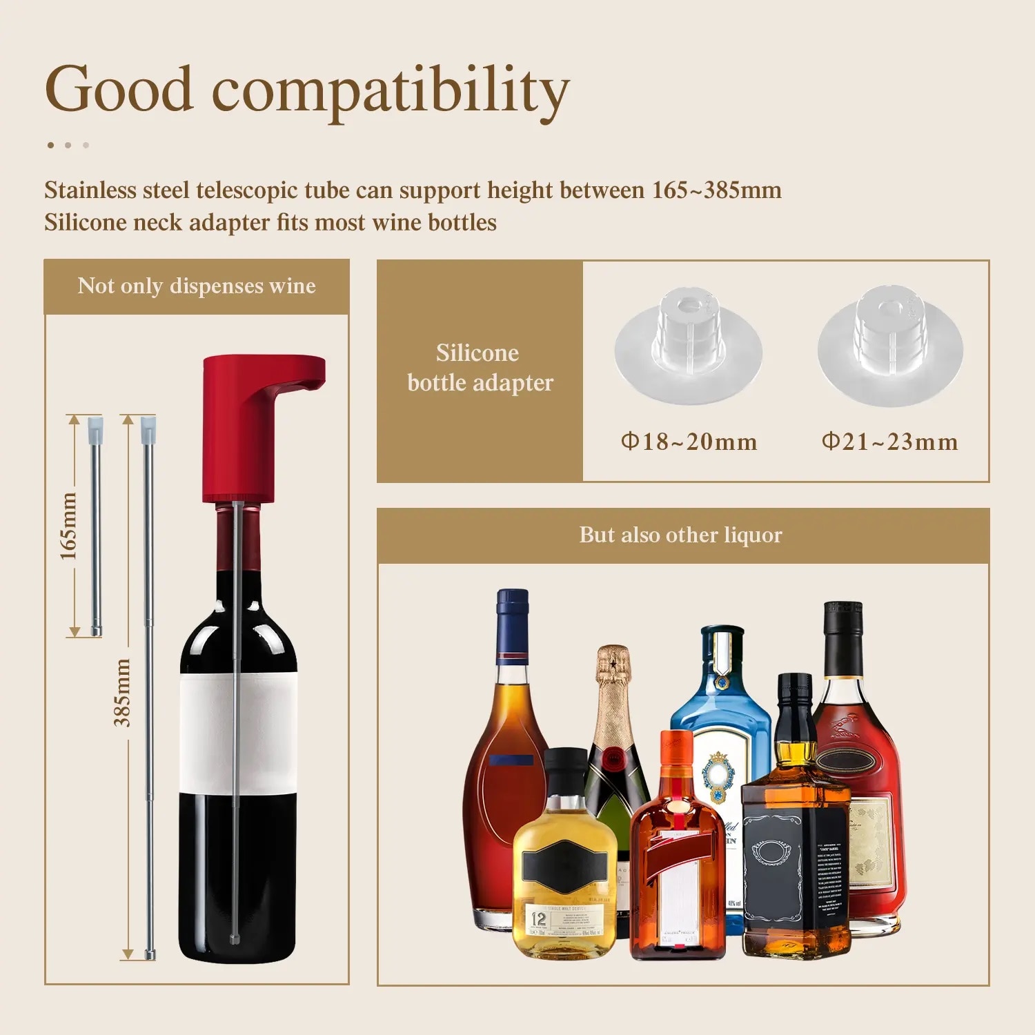 Dozator inteligent de vin si alte bauturi, Functie Decantare Automata ...