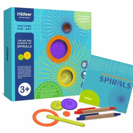 Set de creatie pentru copii, Spirograf, sabloane desen, Art of Spirals ...
