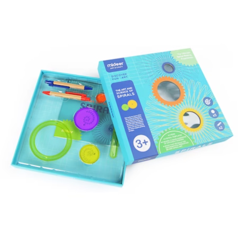 Set de creatie pentru copii, Spirograf, sabloane desen, Art of Spirals ...