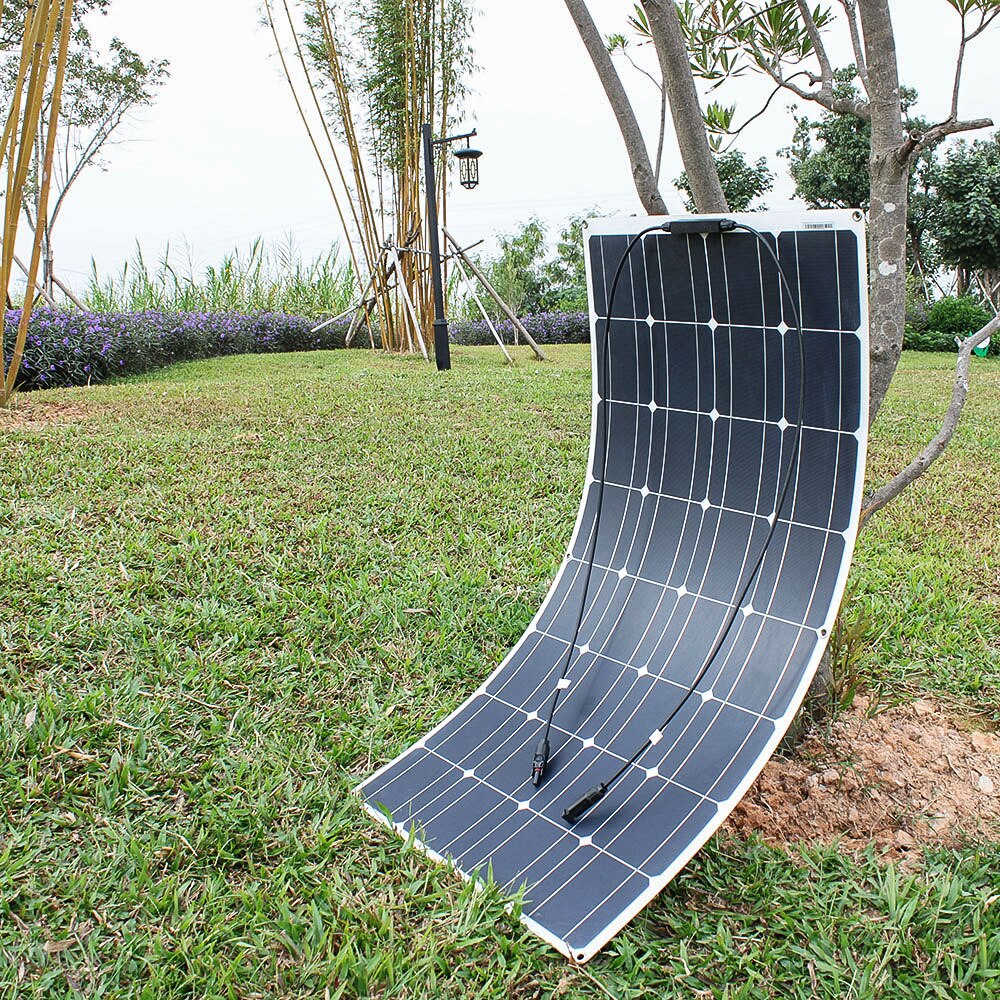 Panou solar fotovoltaic flexibil monocristalin, 100W, 16V, 32 celule ...