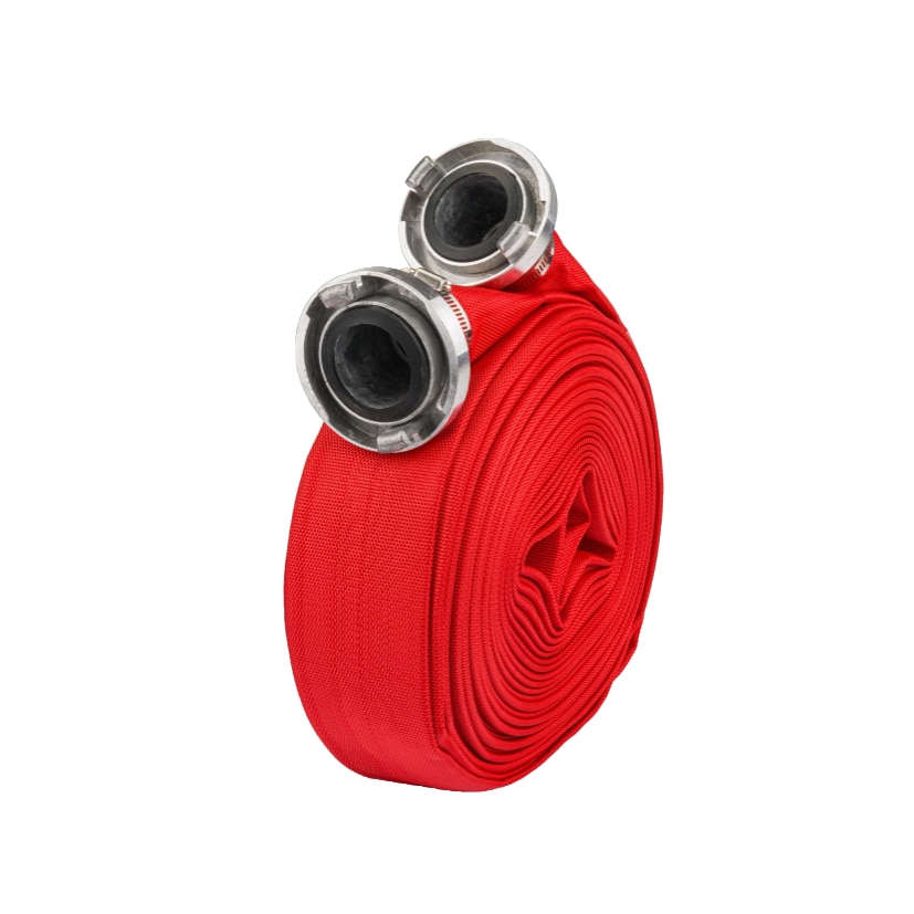 Furtun apa irigatii 2"30 metri, tip pompieri 8 bari, cu cuple, Red ...