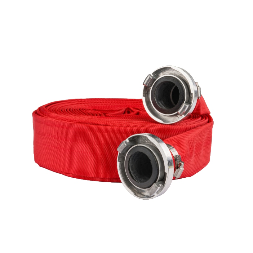 Furtun apa irigatii 2"30 metri, tip pompieri 8 bari, cu cuple, Red ...