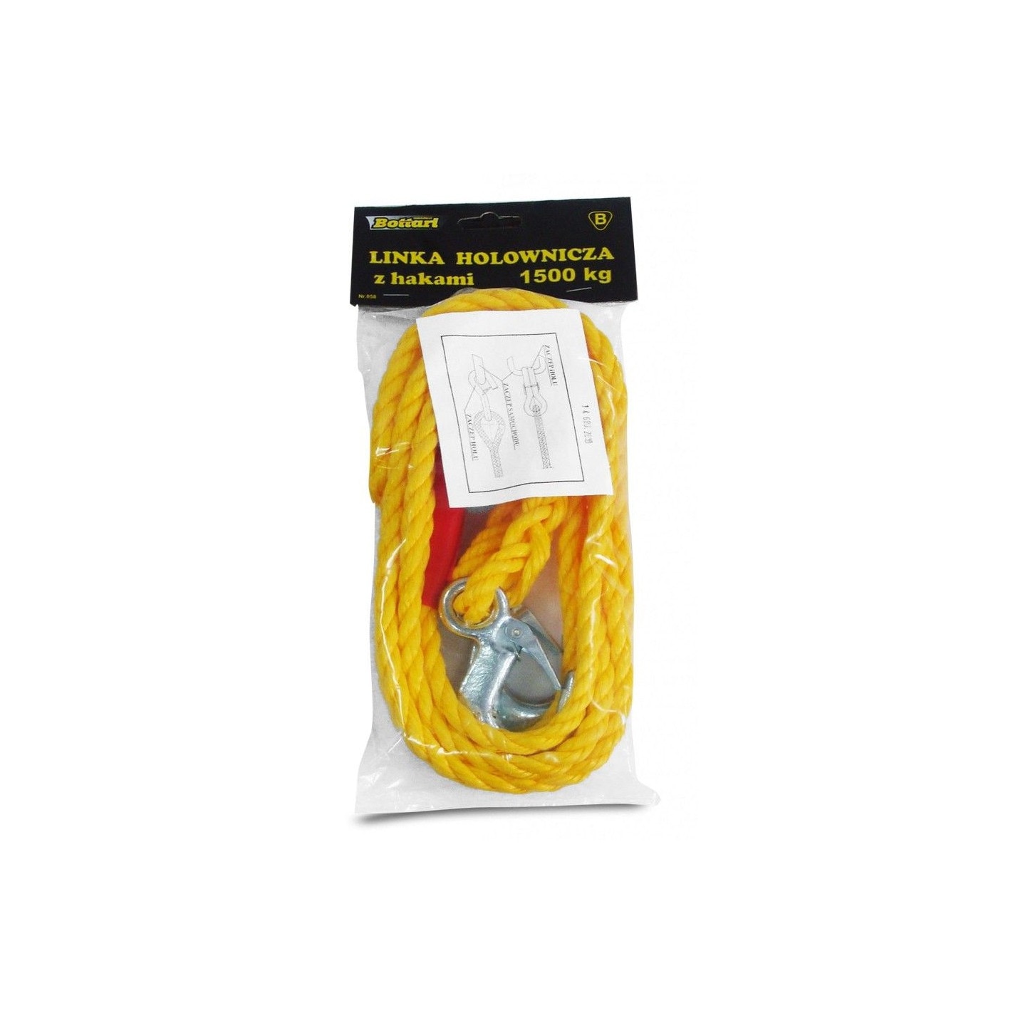 Cablu de tractare cu carlig 1500KG Bottari - eMAG.ro