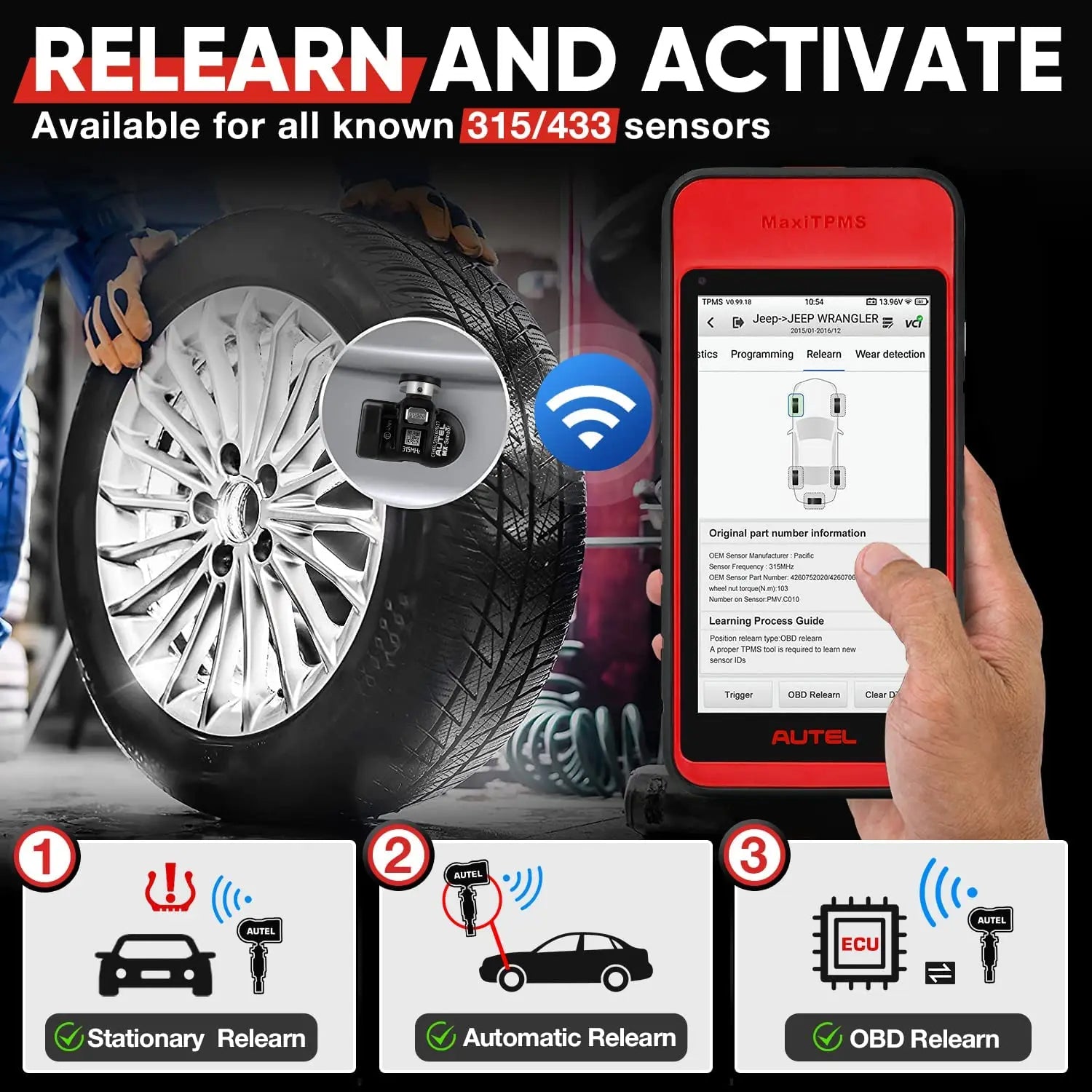 Диагностичен инструмент, OBD2 скенер, безжичен, WiFi, други езици ...