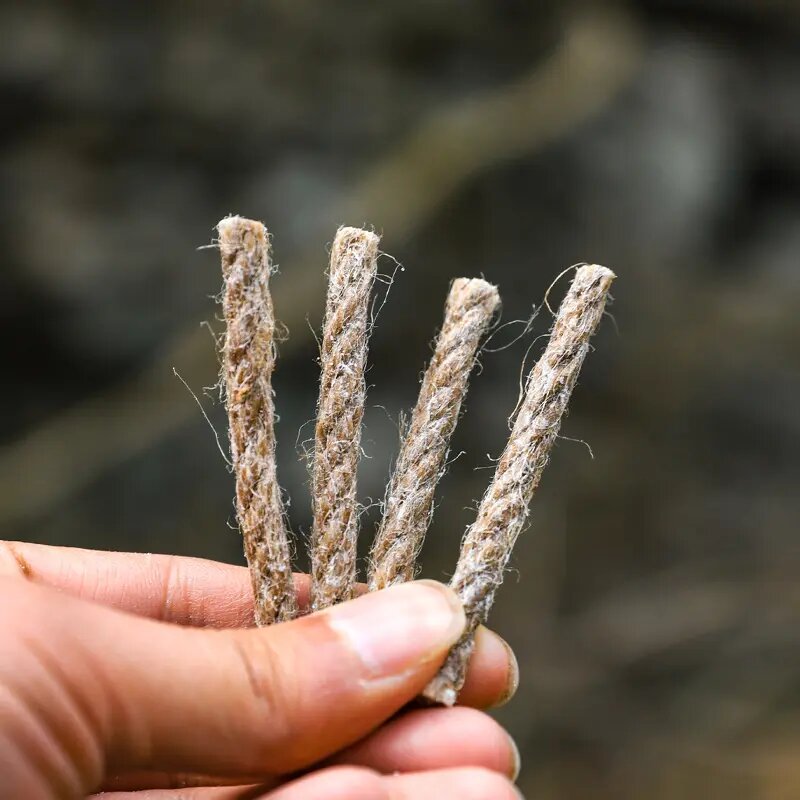 Sfoara tip fitil pentru aprinderea rapida a focului din canepa ...