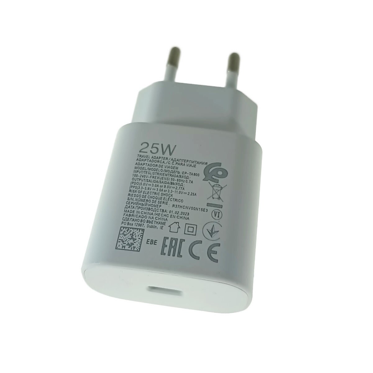 Incarcator retea cu port USB-C, 25W, QC, PD, priza retea EU, Alb - eMAG.ro