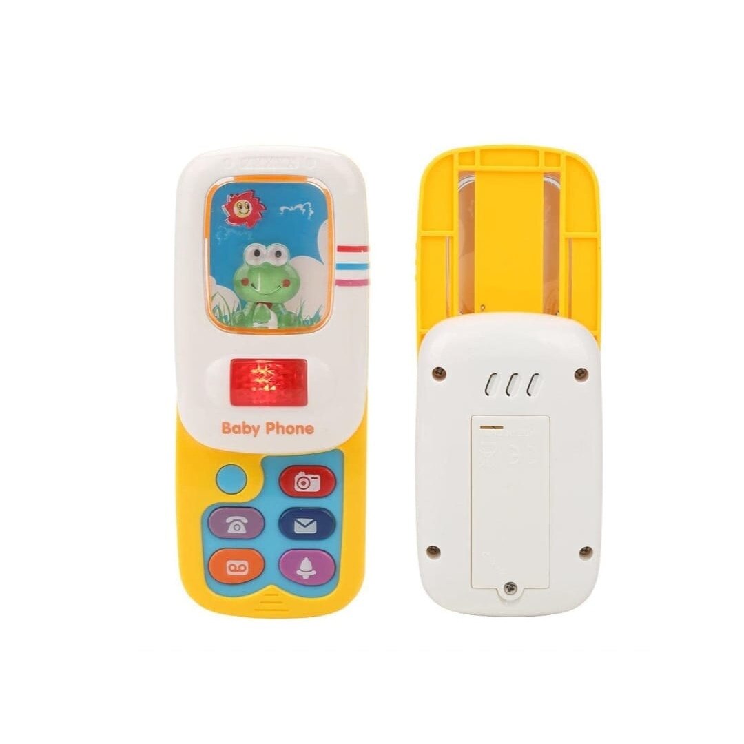 Telefon pentru copii, Broscuta, multicolor, 14 cm - eMAG.ro