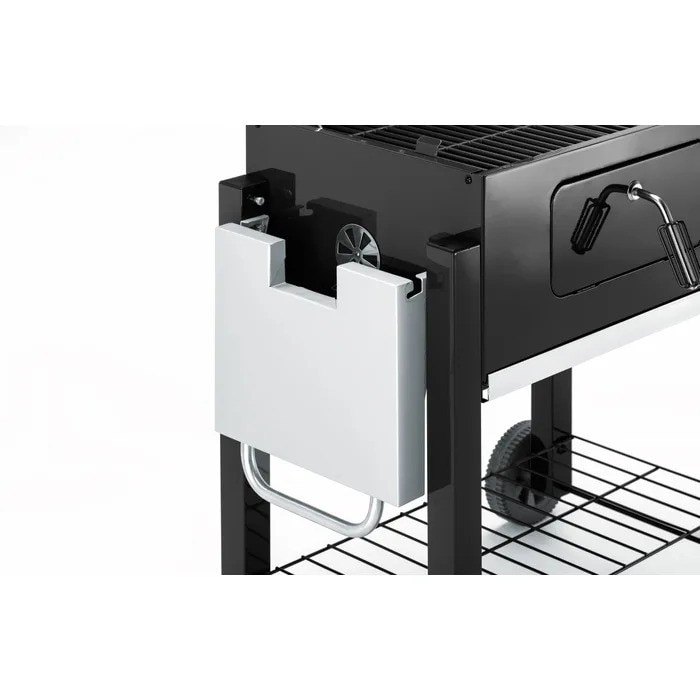 Gratar de gradina, cu carbuni, Landmann, otel, cu roti de deplasare, cu ...