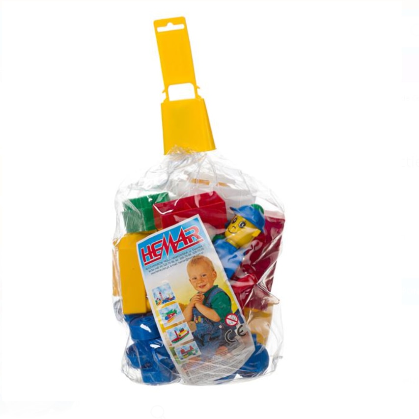 Cuburi constructii, 37 piese colorate, 3 ani + - eMAG.ro