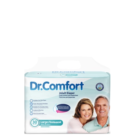 Scutece adulti, Dr.Comfort, 120-160 cm, Marime XL, absortie rapida, 30 ...