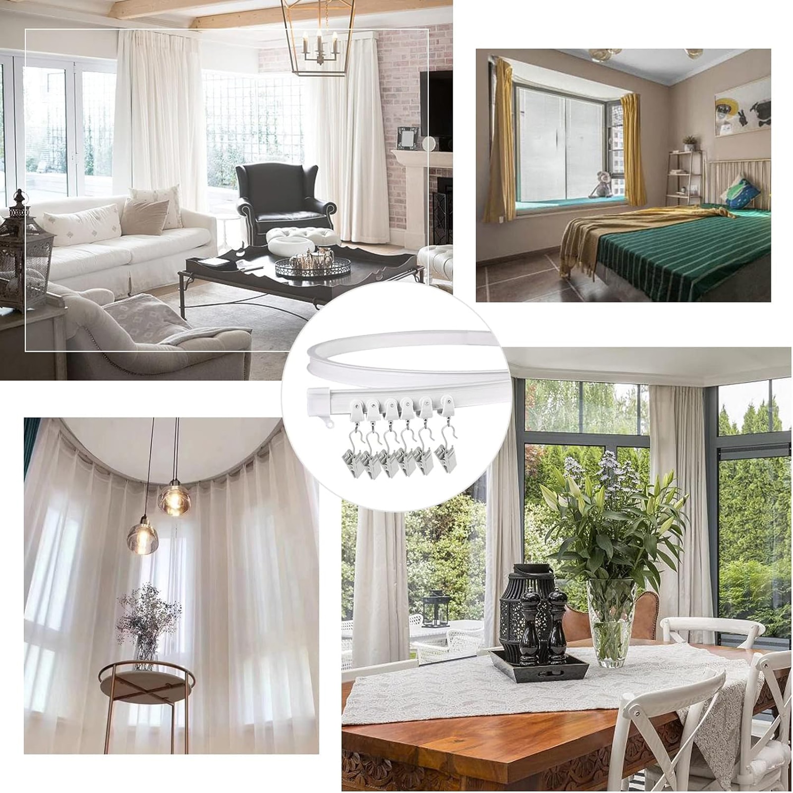 Sina de perdea flexibila, Axroad Mall, Montare pe tavan, Cu cleme ...