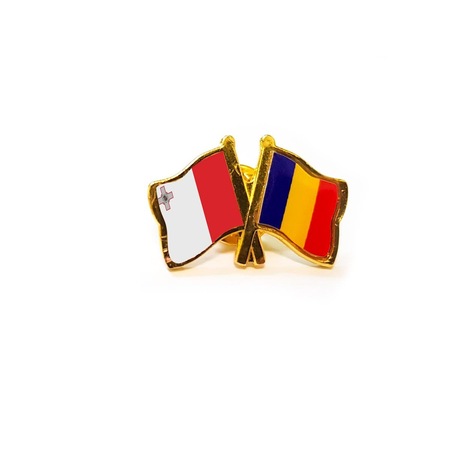 Insigna pin steag Romania si Malta - eMAG.ro
