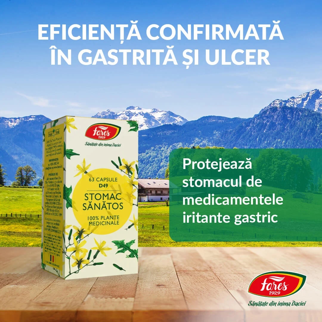 Stomac Sanatos, supliment pentru protectia mucoasei gastrice si ...