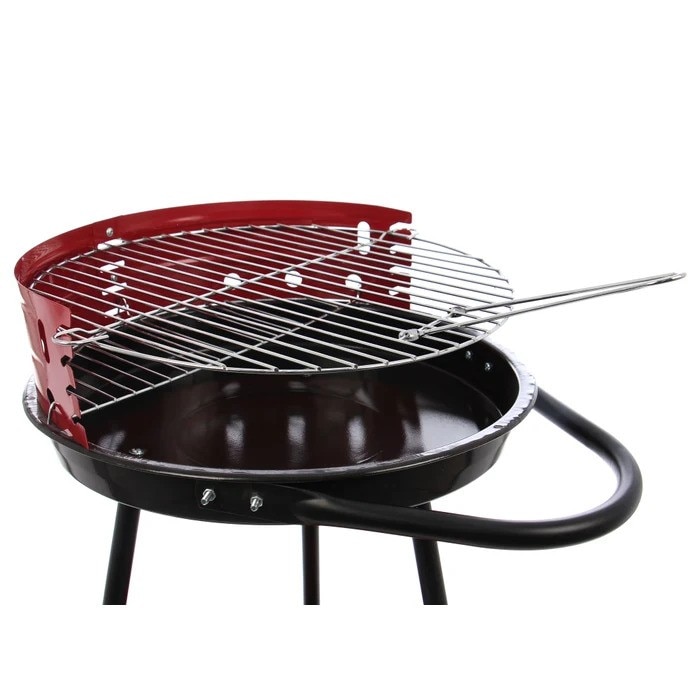 Gratar de gradina, cu carbuni, demontabil, din metal, cu roti deplasare ...