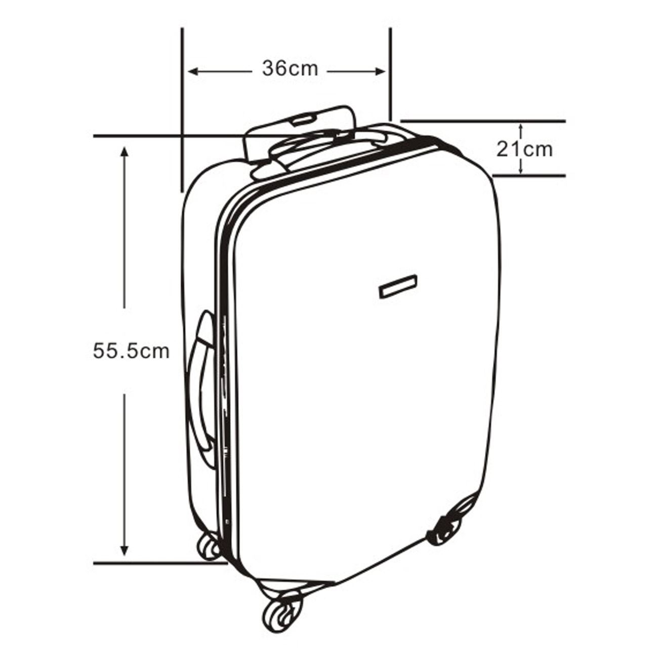 Troler cabina Avion Roz cu Dungi Reliefate 33L 36x21x55, 5cm - eMAG.ro