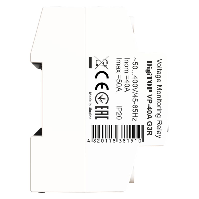 Releu de protectie tensiune monofazat DigiTOP VP-40A G3R - eMAG.ro