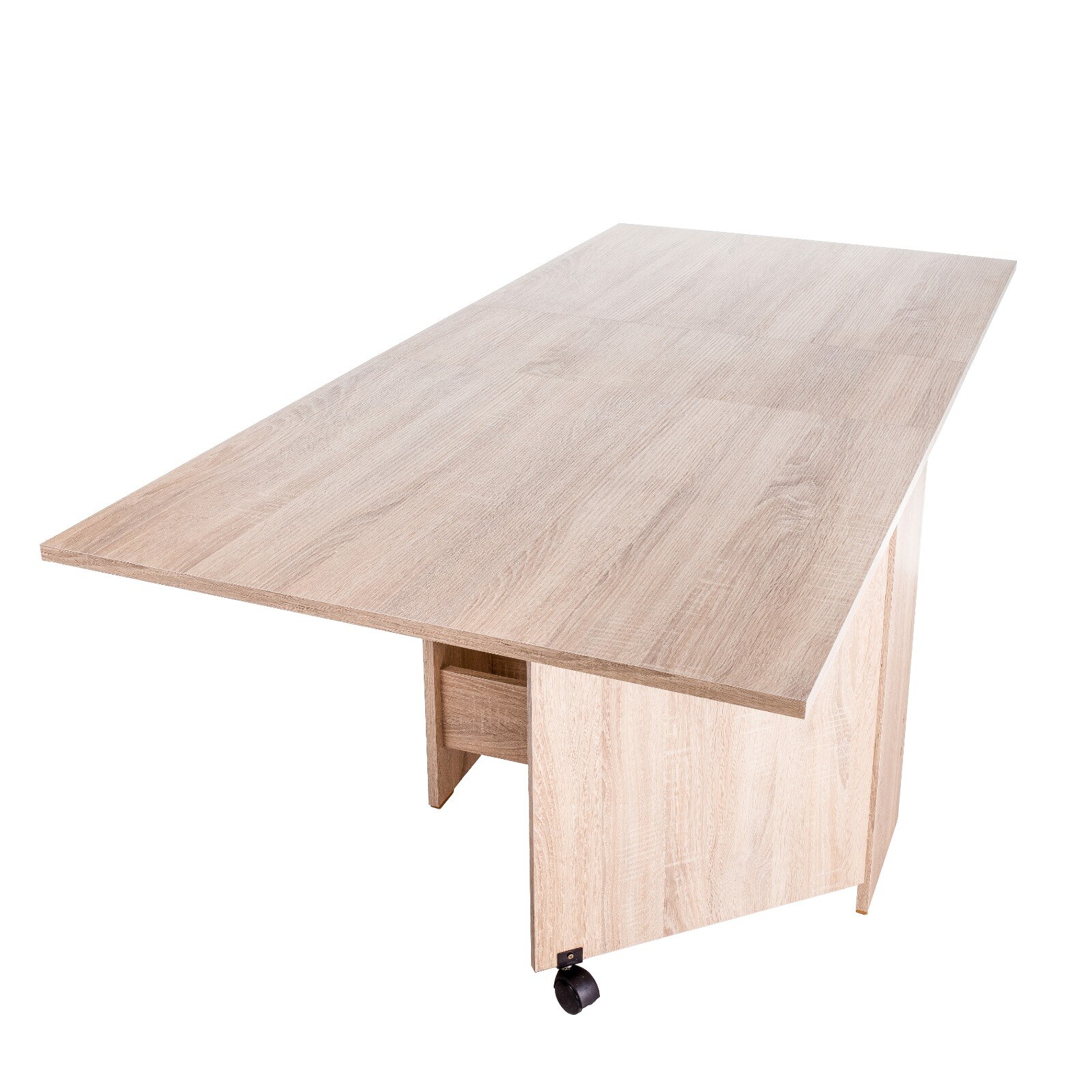 Masa plianta ROMA, 8 persoane, PAL, Sonoma, 180 x 80 x 77.5 cm - eMAG.ro